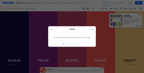 サイトの色をツールを使ってサクッと決定。Coolorsの使い方をステップバイステップで解説します | MEGU WORLD