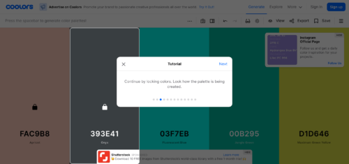サイトの色をツールを使ってサクッと決定。Coolorsの使い方をステップバイステップで解説します | MEGU WORLD