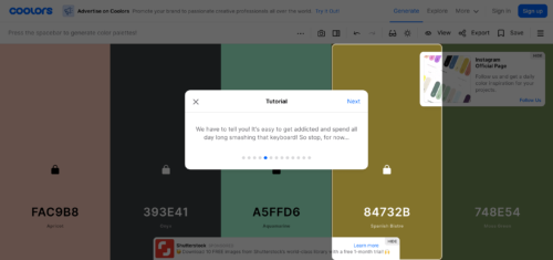 サイトの色をツールを使ってサクッと決定。Coolorsの使い方をステップバイステップで解説します | MEGU WORLD